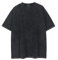 China Oem Apparel Manufacturers Men'S Vintage Wash Shirt 230GSM 100% Cotton Loose Printed Short Sleeves T Shirt for sale
