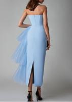 China Custom Apparel Factory 100% Polyester Women's Sleeveless V Neck Maxi Dress Long Mesh Slim Slit Dress for sale