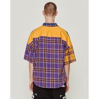 China Small quantity clothing manufacturers Polyester Grid Men Shirts for sale