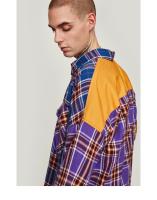 China Small quantity clothing manufacturers Polyester Grid Men Shirts for sale