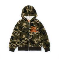 China Camouflage Lightweight Kids Winter Parkas Coral Fleece Jacket Boys Tops for sale