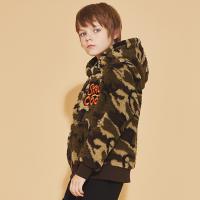 China Camouflage Lightweight Kids Winter Parkas Coral Fleece Jacket Boys Tops for sale