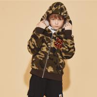 China Camouflage Lightweight Kids Winter Parkas Coral Fleece Jacket Boys Tops for sale