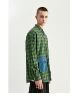 China Quilted Flannel Check Men Shirts for sale