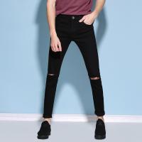 China Breathable Mid Waist Men Pants Mens Skinny Jeans With Zippers for sale