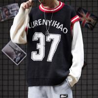China small quantity clothing manufacturer OEM Skateboard Baseball Fake Two Piece Sweater for sale