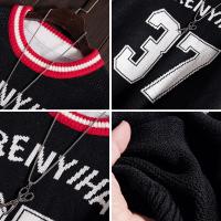 China small quantity clothing manufacturer OEM Skateboard Baseball Fake Two Piece Sweater for sale