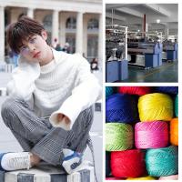 China Striped Flat Knit OEM ODM Mens Warm Sweaters Customized Cotton Pullover for sale