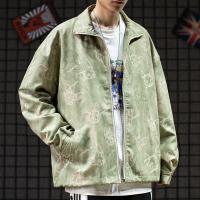 China OEM ODM Light Yellow Washed Men Denim Jacket 100% Polyester for sale