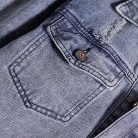 China Best clothing manufacturers in China Breathable Oversize Light Blue Jeans Jacket Single Button for sale