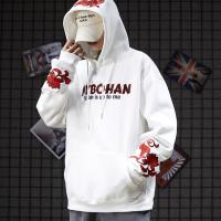 China Small quantity garment manufacturer  Oversized Embroidered Men Cool Hoodies 3D Printed Heat Transfer Logo for sale