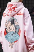China Small quantity garment manufacturer  Oversized Embroidered Men Cool Hoodies 3D Printed Heat Transfer Logo for sale
