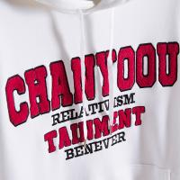 China 260gsm College Velvet Custom Embroidered Hoodies With Letters for sale