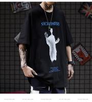 China Short Sleeved 75% Cotton Tee Shirt XXXXL-XXS Lazy Wind Abstract Pattern for sale