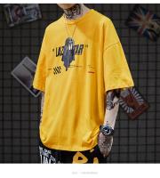 China Skateboard High Street Men Streetwear T Shirts Personality Print 3XL Polyester for sale
