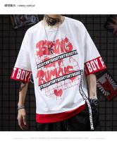 China Small quantity clothing manufacturer  Oversize 100% Cotton Men Streetwear T Shirts Heat Transfer Press for sale