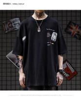China ODM 100% Cotton Streetwear Shoulder T Shirts 3XL Fashion Custom Printing for sale