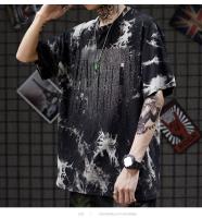 China 120-250gsm Summer Unisex Oversized T Shirt Tie Dye Short Sleeve Men′S Hip Hop Tee for sale