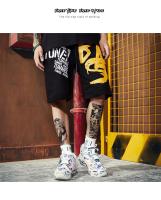 China 5XL 6XL Monogrammed Men Streetwear Shorts Hip Hop Punk Rock Loose Sport Pants for sale