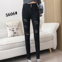 China S-5XL Custom Lady Skinny Denim Pants Slim High Waist Jeans for sale