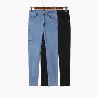 China BEIANJI OEM Low Waist Cropped Women′S Denim Jeans for sale