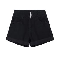 China Leg Straight 4XL XXXXL Zipper Denim Shorts For Women for sale