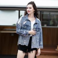 China ODM OEM Spring Ladies Jackets Coats Long Sleeve Denim Jacket for sale