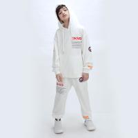 China 240g 85% Polyester 10% Cotton Kids Oversize Pants Anti Wrinkle Quick Dry Elastic for sale
