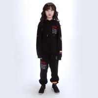 China 240g 85% Polyester 10% Cotton Kids Oversize Pants Anti Wrinkle Quick Dry Elastic for sale