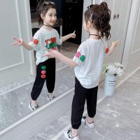 China 110CM 160CM Autumn Fashion Kids Girls Clothes Set Sweet Style for sale