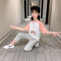 China ODM Spring Worsted Casual T Shirts Girls Tops 95% Cotton 5% Spandex for sale