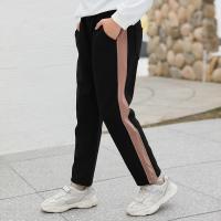 China 95% Cotton 5% Spandex Girls Elastic Waist Pants 120cm To 160cm for sale