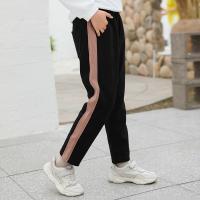 China 95% Cotton 5% Spandex Girls Elastic Waist Pants 120cm To 160cm for sale