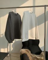 China OEM Apparel Winter Oversized Ladies Round Neck Hoodies Losse Long Sleeves Tops for sale