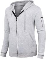China OEM Clothing Men'S Heavyweight Fleece Hooded Sweatshirt Full Zip Hoodie With Arm Zipper Pocket for sale