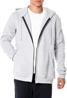 China OEM Clothing Men'S Heavyweight Fleece Hooded Sweatshirt Full Zip Hoodie With Arm Zipper Pocket for sale