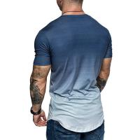 China Small Batch Clothing Cotton 3D Printing Loose Drop Shoulder T Shirt For Men for sale
