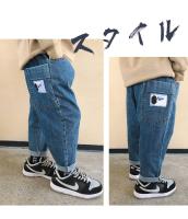 China Children Clothing Production Jeans With Waistband Elastic For Boys for sale