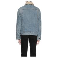 China Fashion Loose Women's Jacket With Wool Warm Denim Jacket Clothing S-L for sale