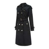 China OEM Women'S Classic Double Breasted Mid -  Long Cotton Coat With Belt S-3XL for sale