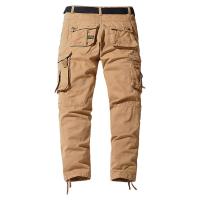 China Streetwear Clothing 100% Cotton 29-38 Size Cargo Long Straight Pants With Belt For Men for sale