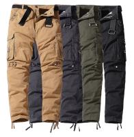 China Streetwear Clothing 100% Cotton 29-38 Size Cargo Long Straight Pants With Belt For Men for sale