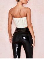 China Women'S Fashion Mesh Corset Vest Sleeveless Short Top for sale