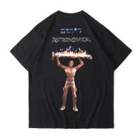 China Streetwear Clothing Fashion Men'S Summer Loose Short Sleeve Cotton T Shirt With Printing for sale