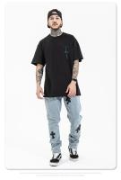 China Streetwear Clothing Fashion Men'S Summer Loose Short Sleeve Cotton T Shirt With Printing for sale