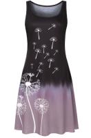 China Women'S Sleeveless Pullover Print Gradient Dress for sale