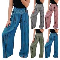 China Small Batch Clothing Manufacturers Fashion Elastic High Waist Pocket Wide Leg Pants Casual Pants for sale