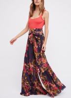 China Women'S Loose Casual Pants Beach Wide Leg Loose Printing Pants for sale