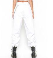 China Women'S Fashion Clothing Solid Color Sports Lounge Pants Wide Leg High Waist With Chains for sale