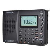 China Portable Silver Retro Home Radio with Clear LCD Screen & MP3 Player 128GB Built-in Speaker Multi-Band AM FM WB for Elderly Use for sale